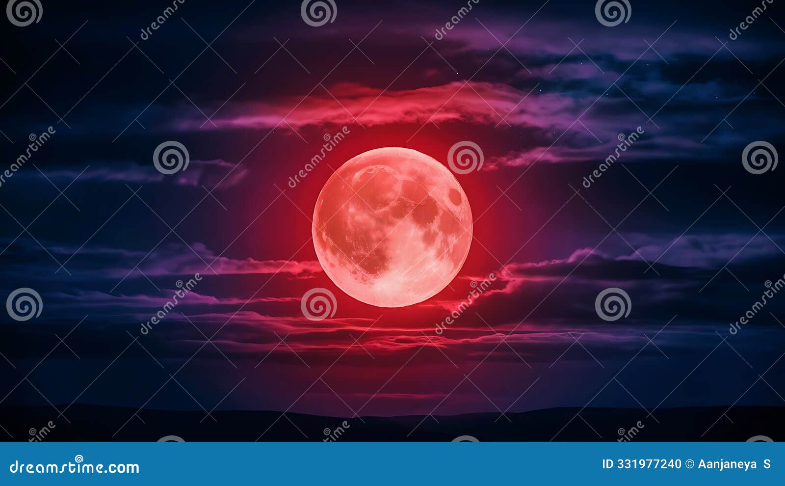 Solar Eclipse Full Moon is an Astronomical Phenomenon. Realistic ...