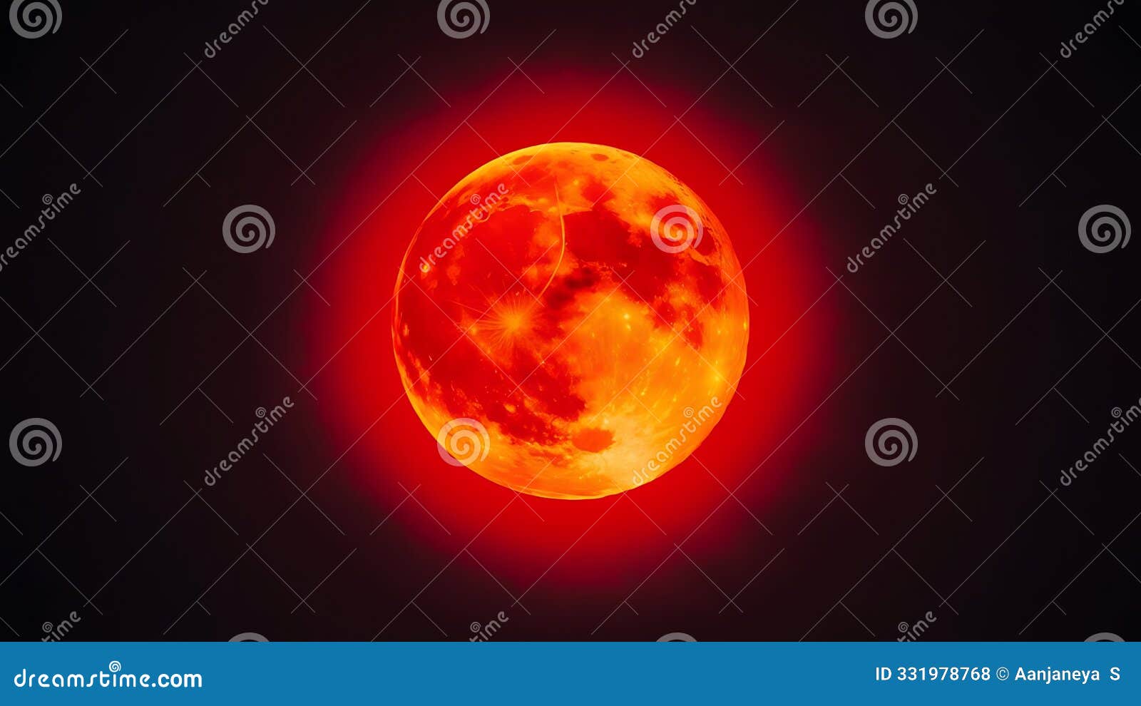 Solar Eclipse Full Moon is an Astronomical Phenomenon. Realistic ...