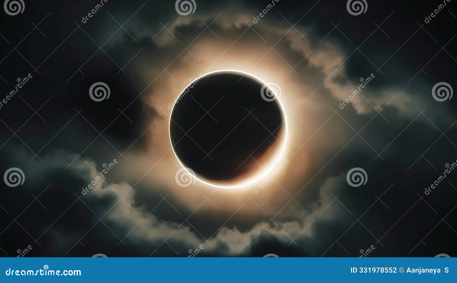 Solar Eclipse Full Moon is an Astronomical Phenomenon. Realistic ...