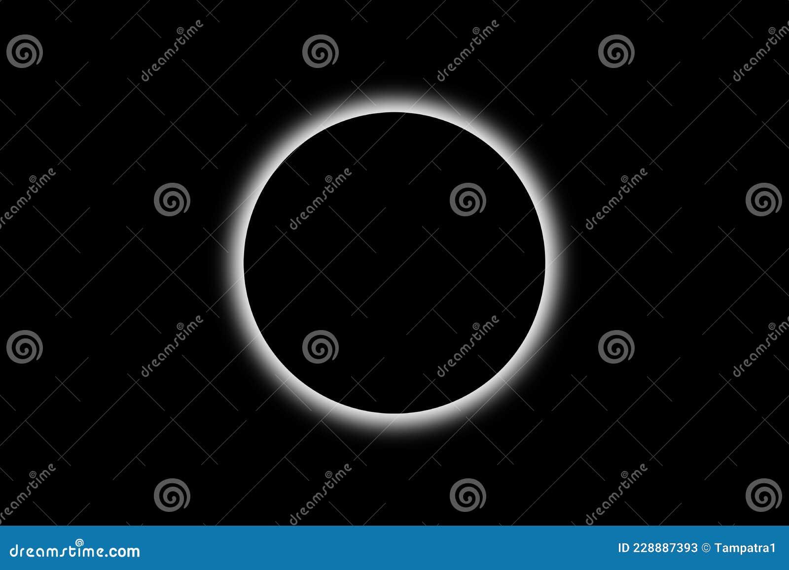 Solar Eclipse. Full Moon or Lunar with Light on Sky in Dark at Night ...