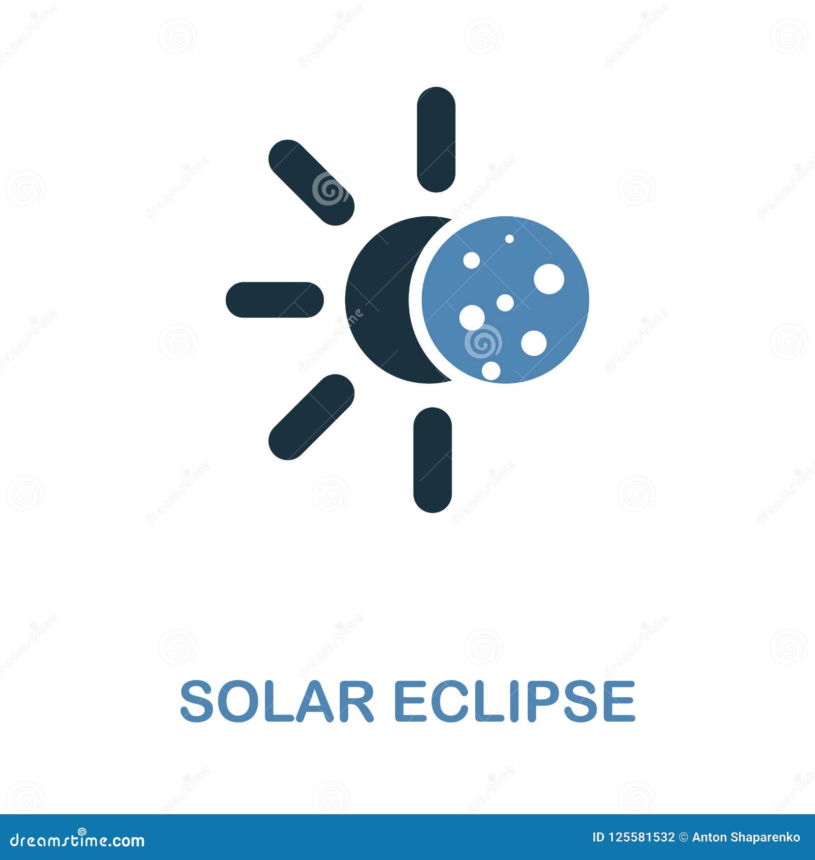 Solar Eclipse Icon in 2 Color Design. Pixel Perfect Simple Pictogram ... Solar Eclipse Icon in 2 Color Design. Pixel Perfect Simple Pictogram ...