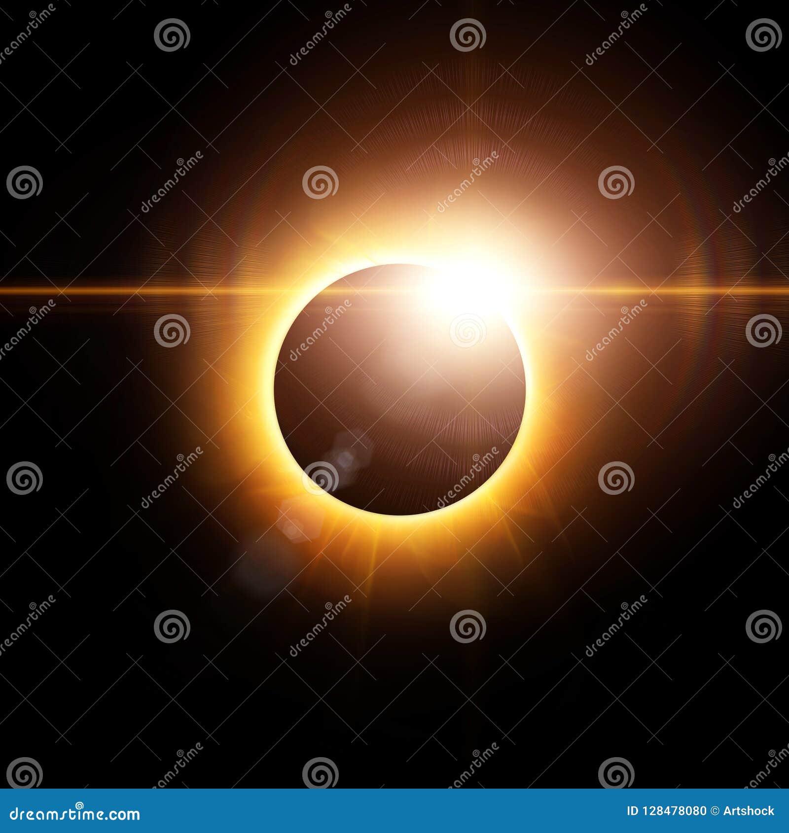 Solar Eclipse Illustration stock illustration. Illustration of eclips ...