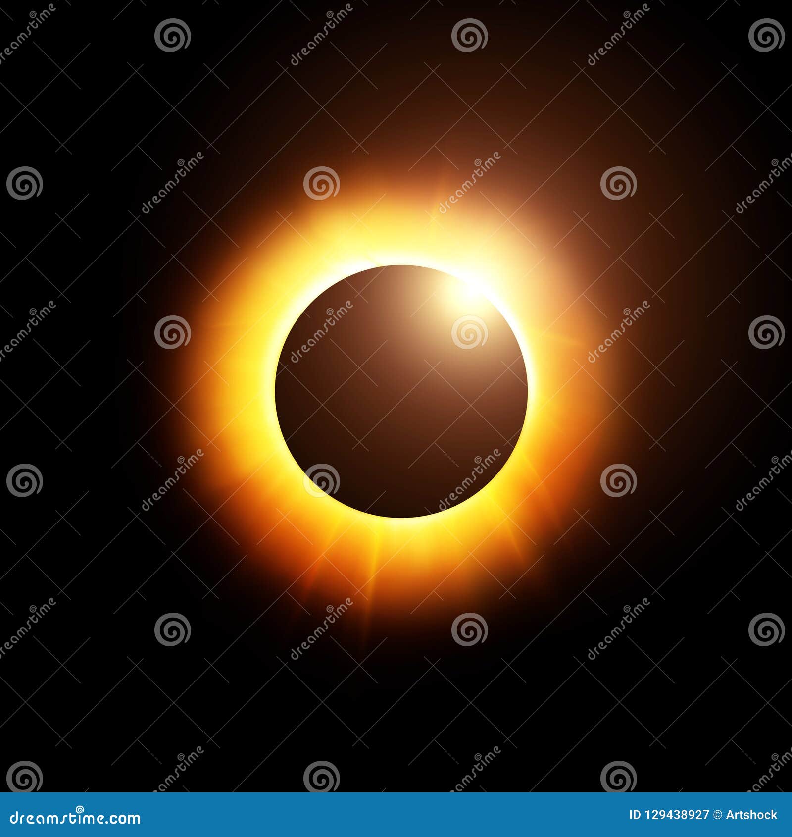 Solar Eclipse Illustration stock illustration. Illustration of ...