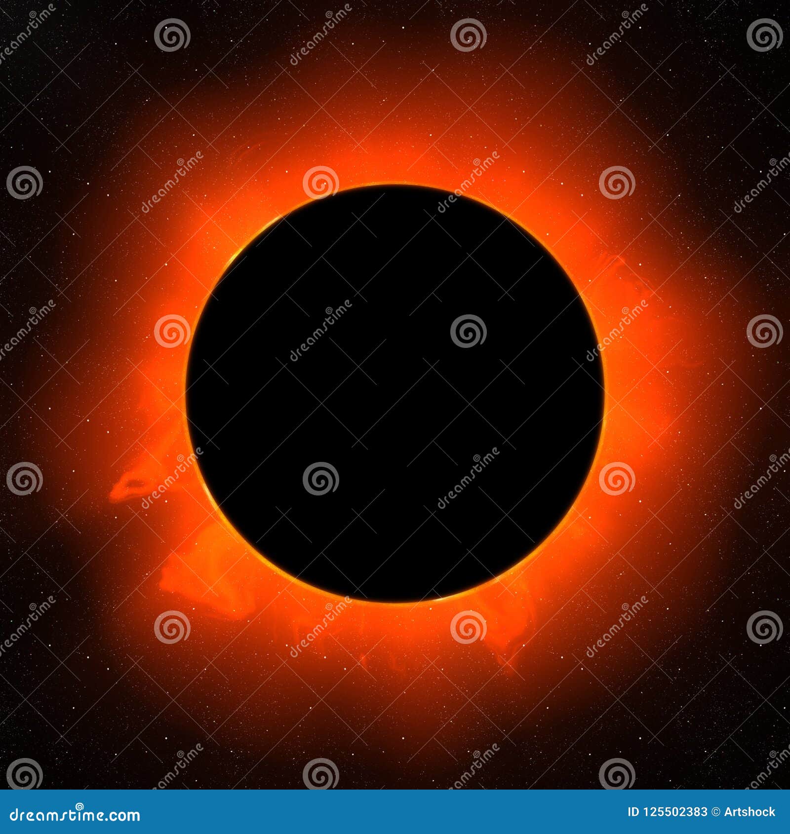 Solar Eclipse Illustration stock illustration. Illustration of ...