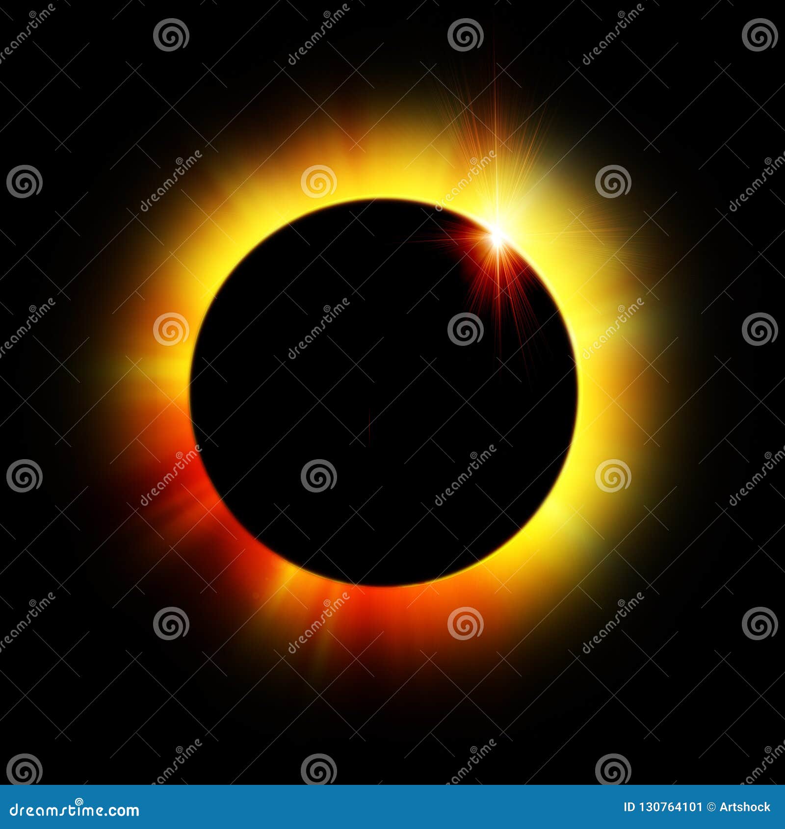 Solar Eclipse Illustration stock illustration. Illustration of eclips ...