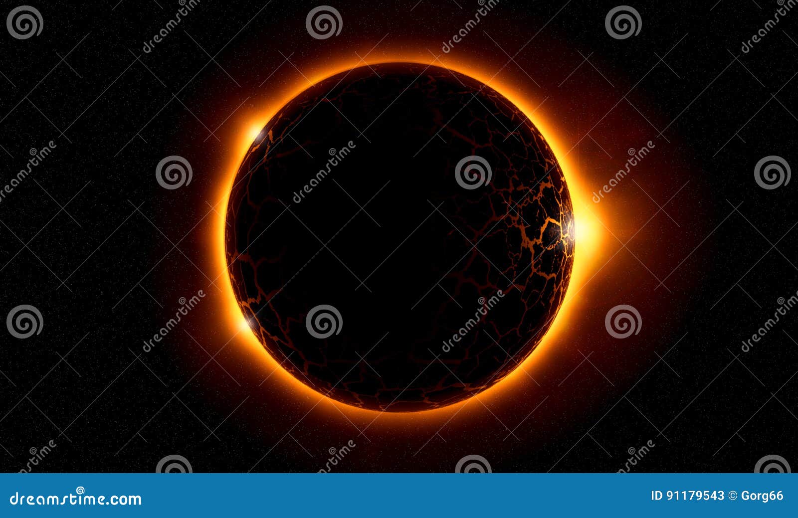 Solar eclipse stock illustration. Illustration of multicolor - 91179543