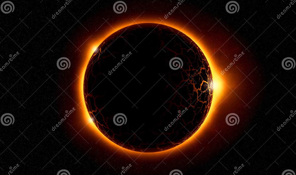 Solar eclipse stock illustration. Illustration of multicolor - 91179543