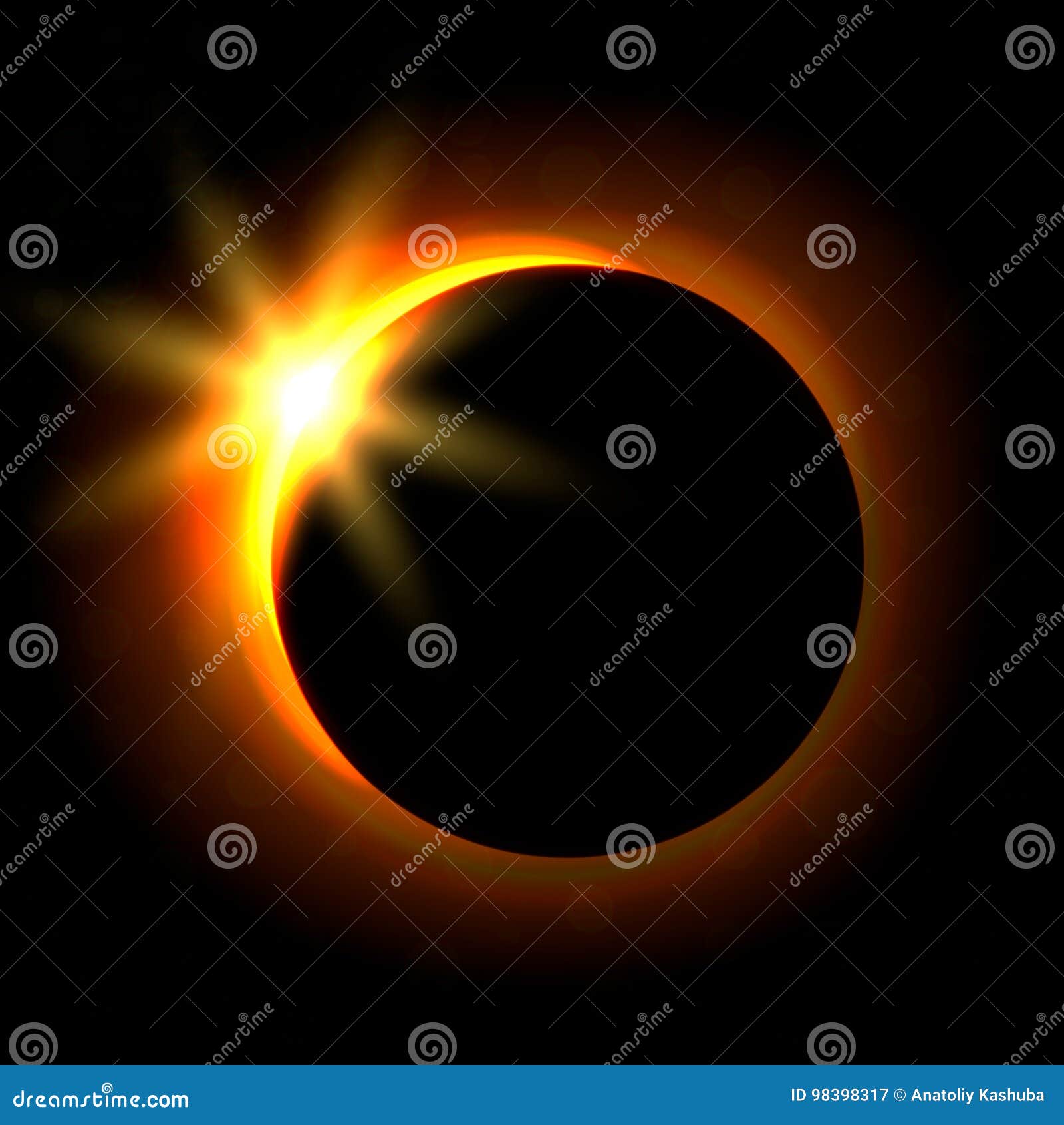 Solar Eclipse Image. Astronomical Phenomenon of the Closing of the ...