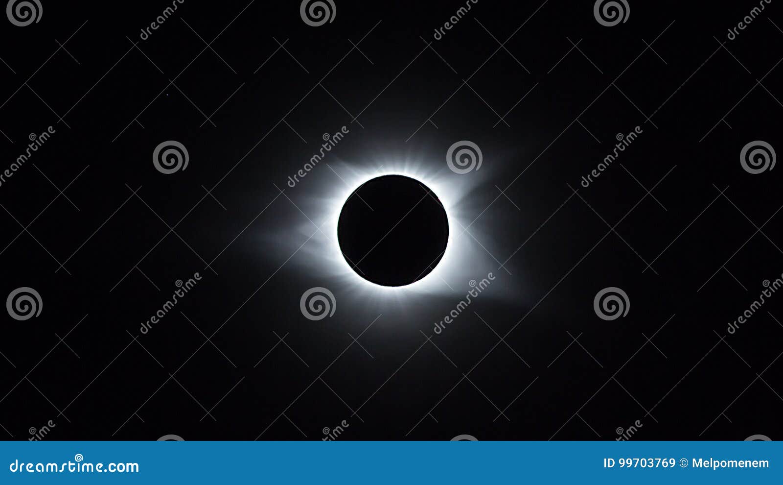 Solar Eclipse in Its Totality Stock Image - Image of astronomy ...