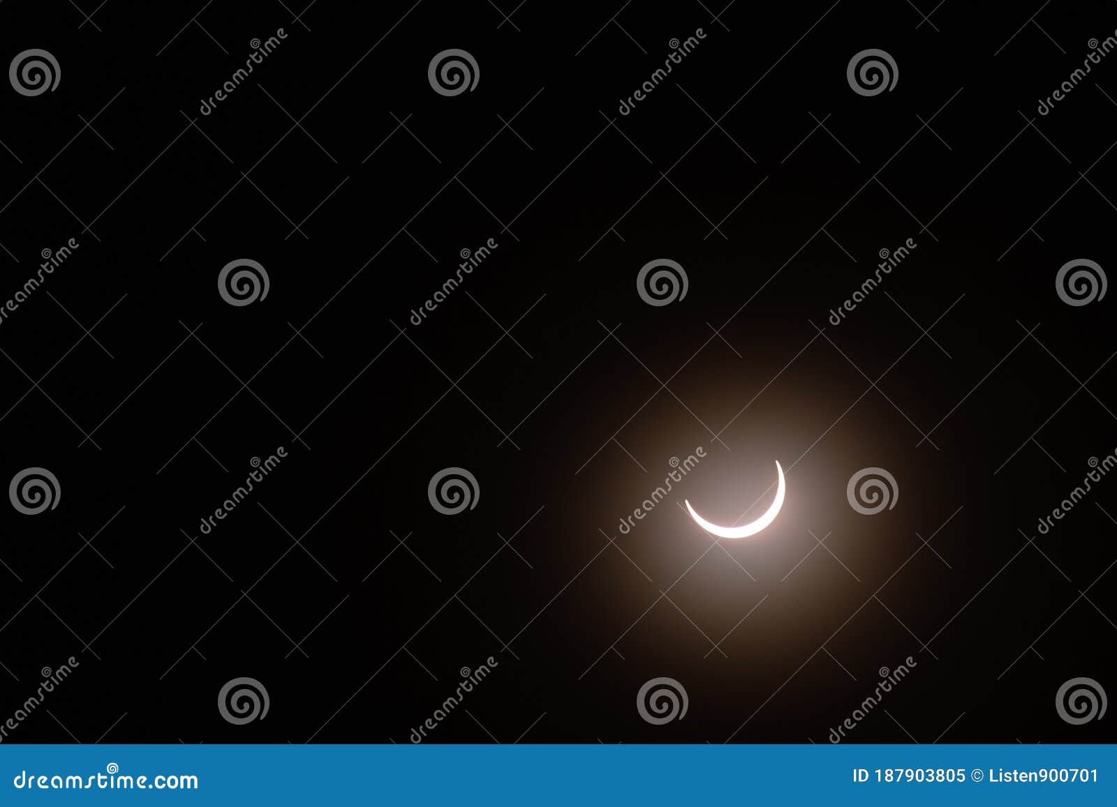 The Solar Eclipse on June 21, 2020, View from Xiamen, China Stock Image ...