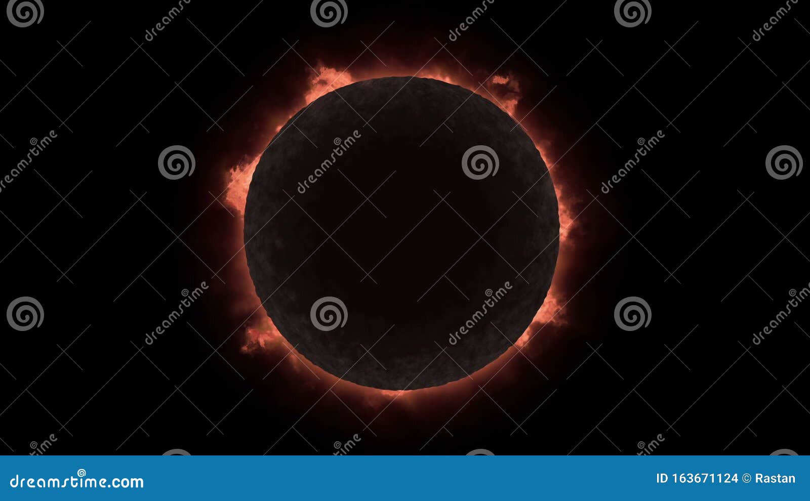 Solar Eclipse Loopable with Alpha Stock Footage - Video of doom ...