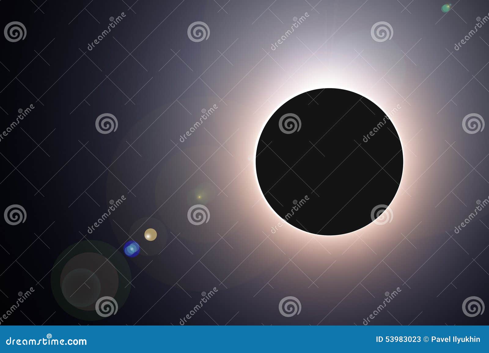 Solar Eclipse of 2015, March 20 Stock Illustration - Illustration of ...