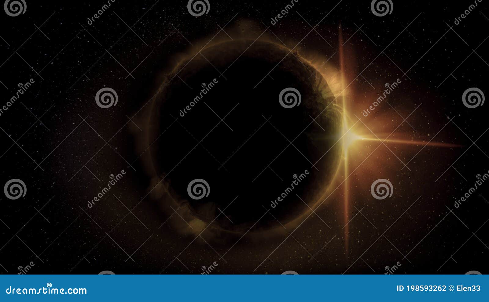 Solar Eclipse. stock photo. Image of blaze, astronomy - 198593262