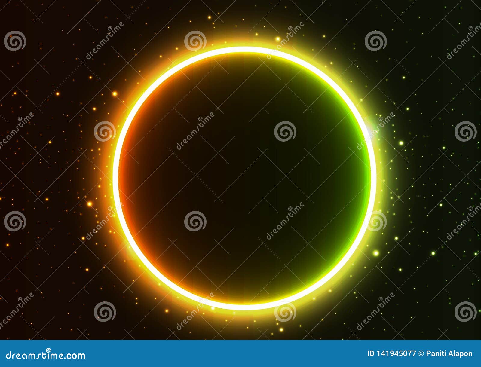 Solar Eclipse Night Sky Constellations.star Stock Vector - Illustration ...
