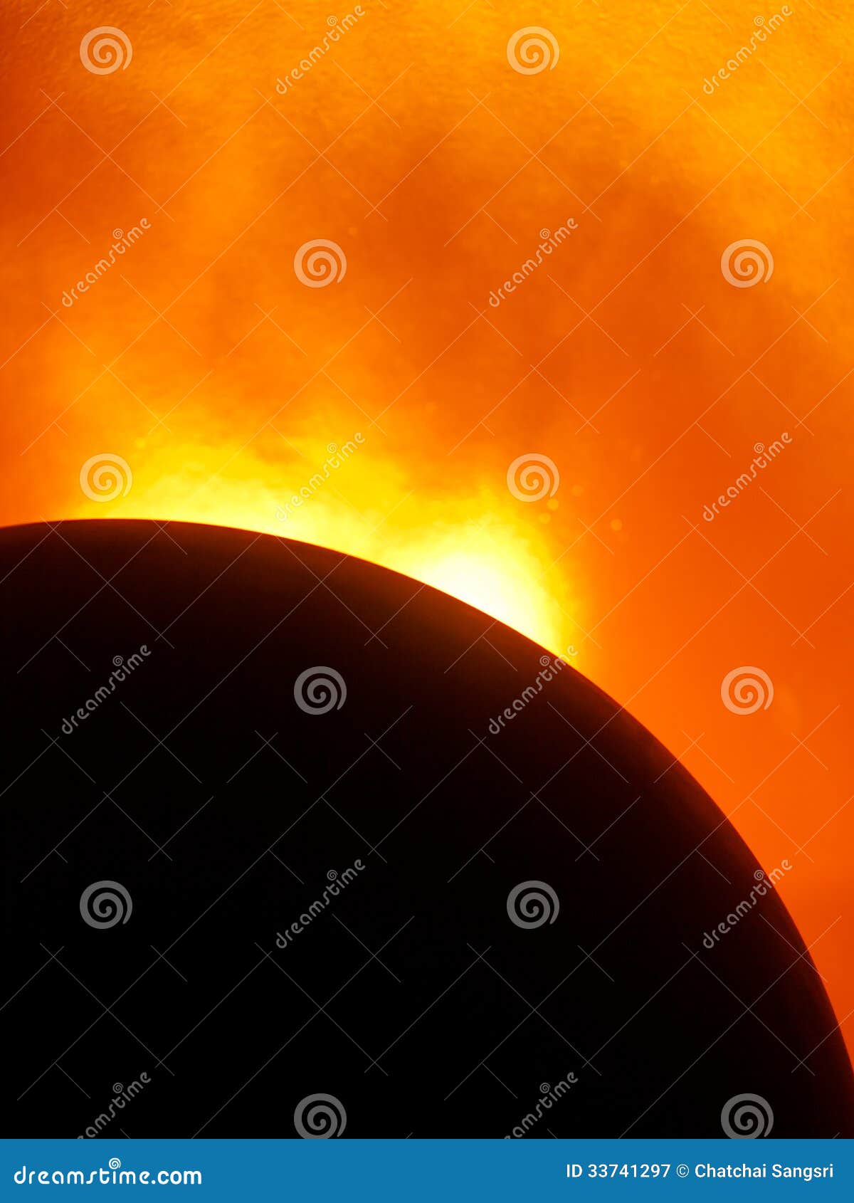 Solar eclipse stock image. Image of abstract, yellow - 33741297