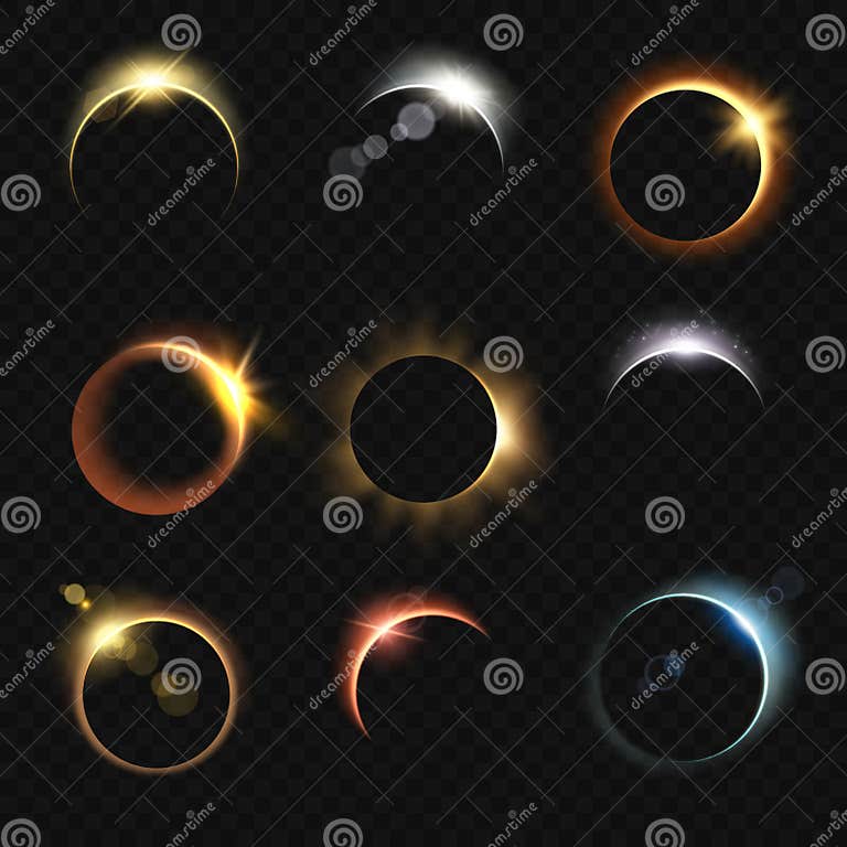 Solar Eclipse. Realistic Template of Planets in Dark Universe Decent ...