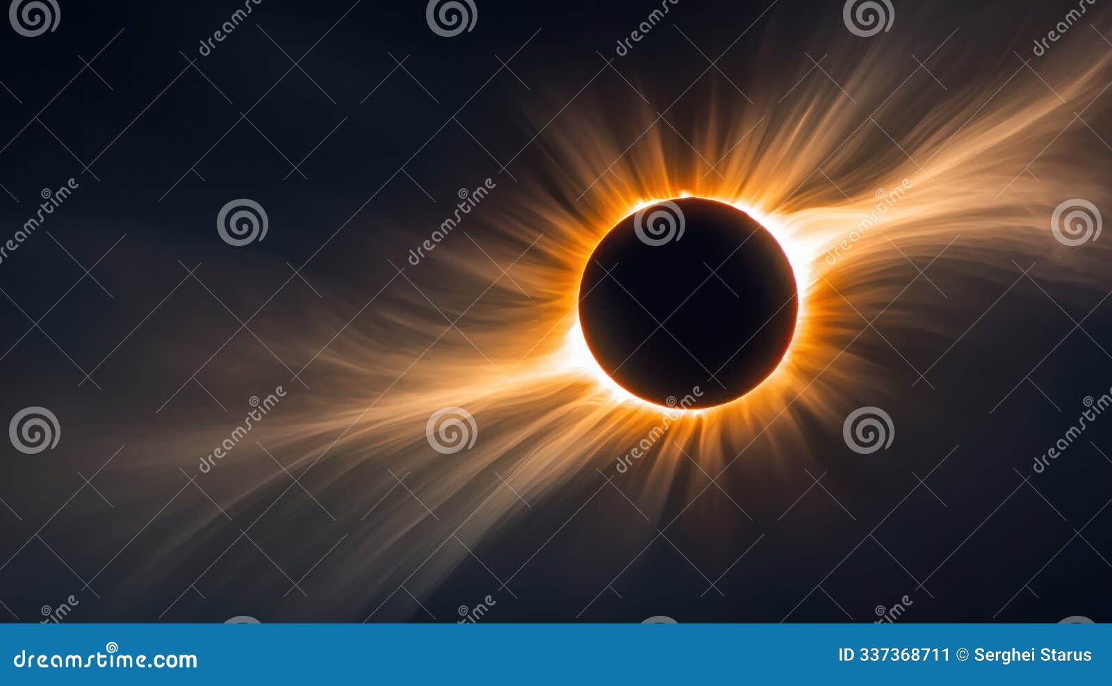 A Solar Eclipse is Seen through the Sun S Corona, AI Stock Image ...