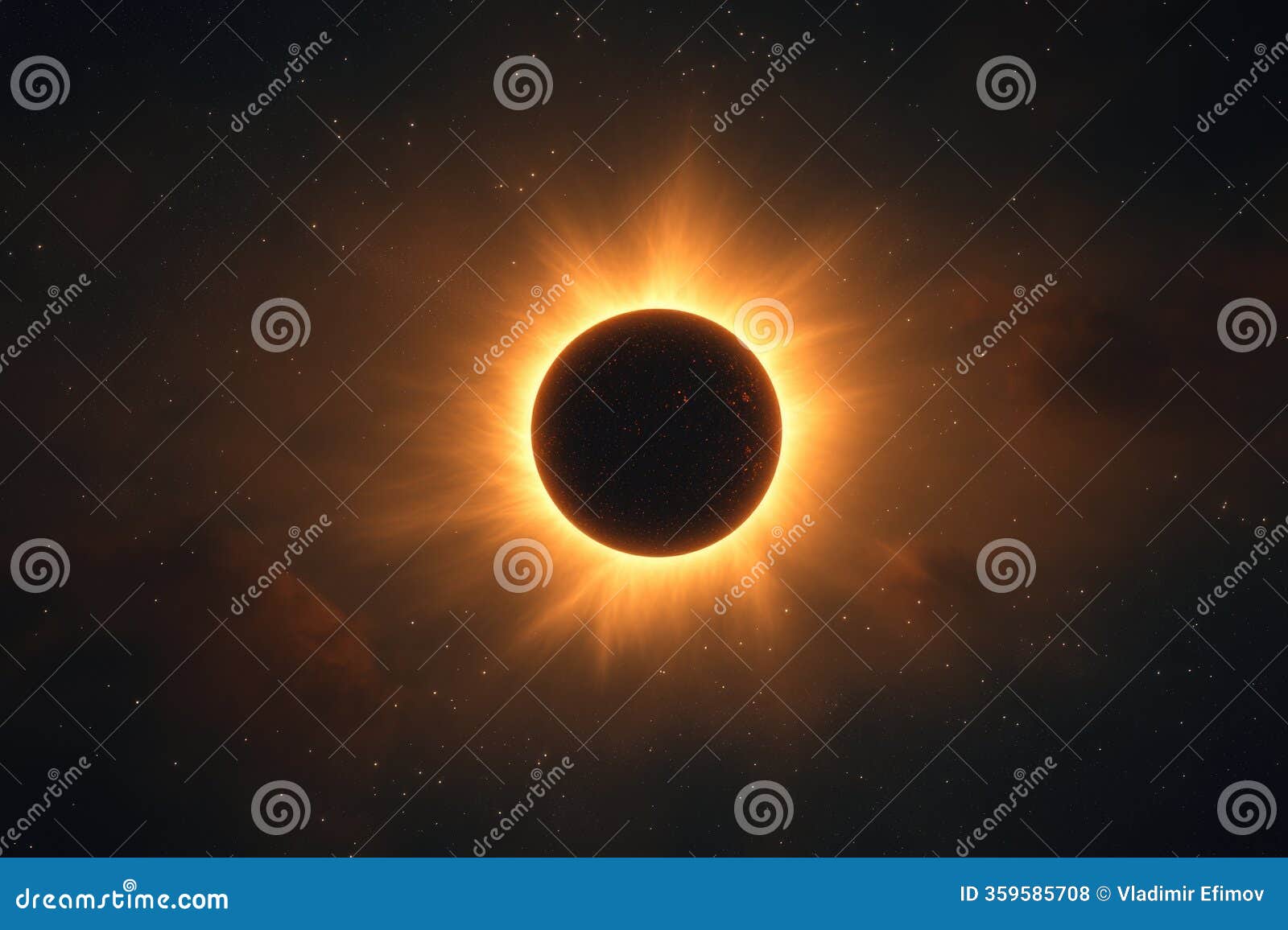 Solar Eclipse in Space stock photo. Image of cosmic - 359585708