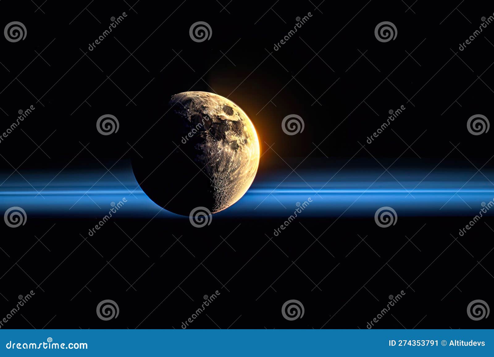 Solar Eclipse, with the Sun Blocked by the Moon, Casting a Shadow ...