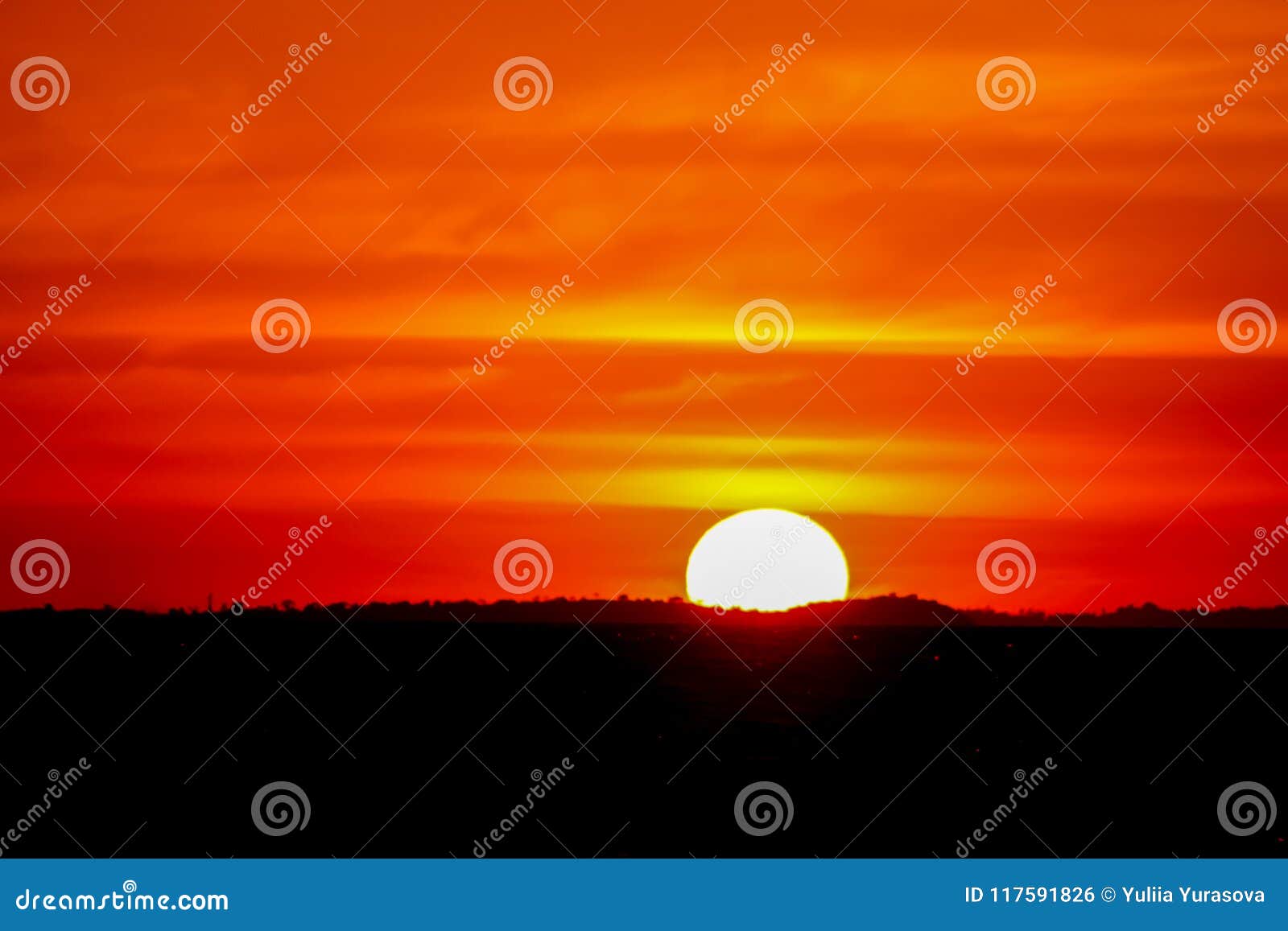Solar eclipse at sunset stock photo. Image of radiant - 117591826