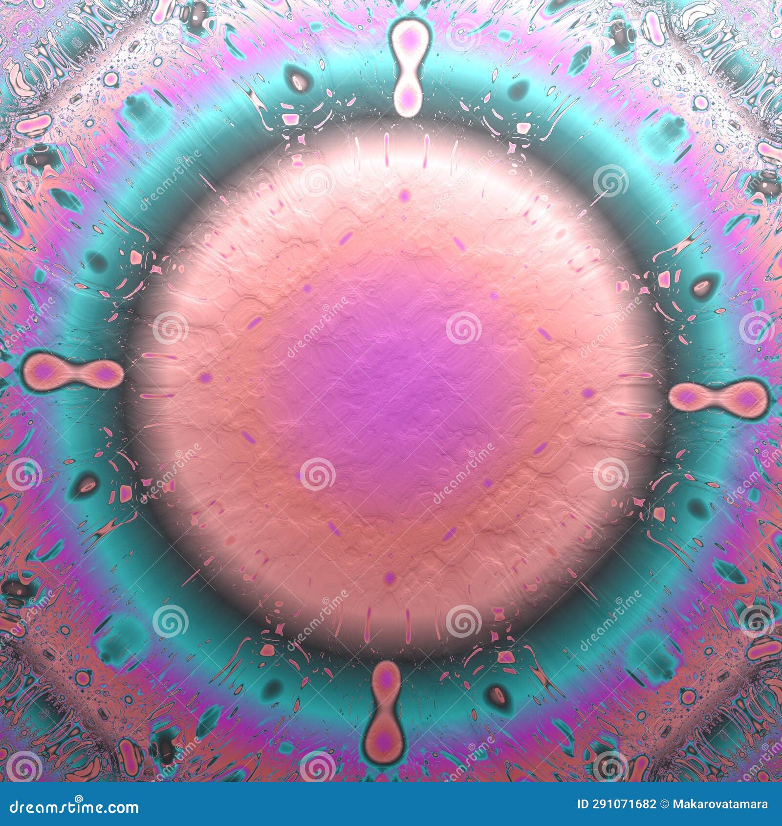 Solar Eclipse Symmetrical Pattern Background with Dots and Splashes ...