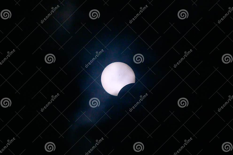 Solar eclipse in Toronto stock photo. Image of space - 314623344