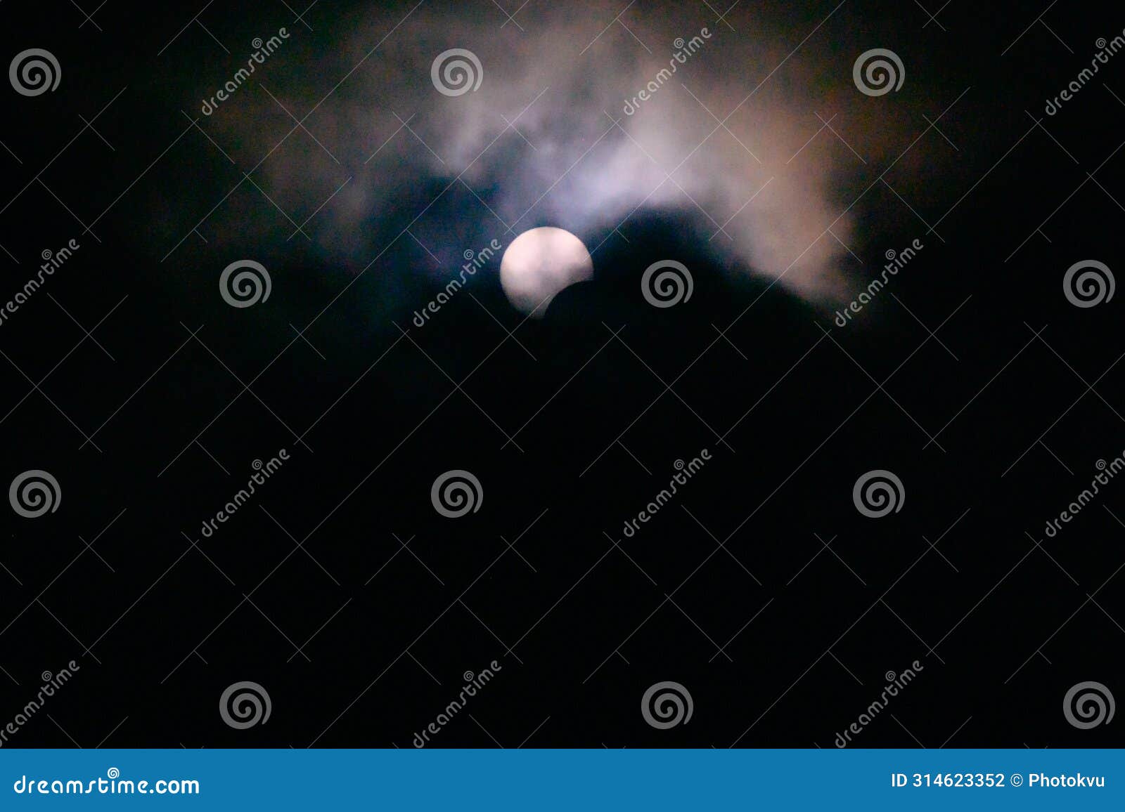Solar eclipse in Toronto stock photo. Image of space - 314623352