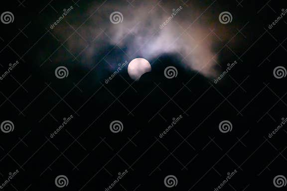 Solar eclipse in Toronto stock photo. Image of space - 314623352