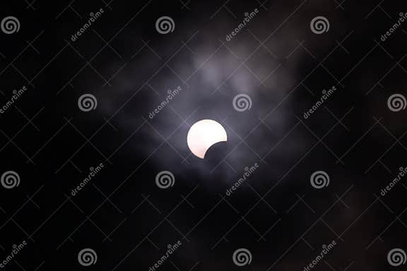 Solar eclipse in Toronto stock image. Image of landscape - 314623357