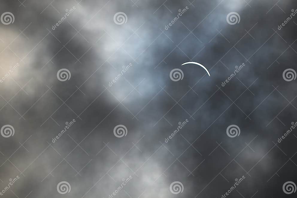 Solar eclipse in Toronto stock photo. Image of canvas - 314623360