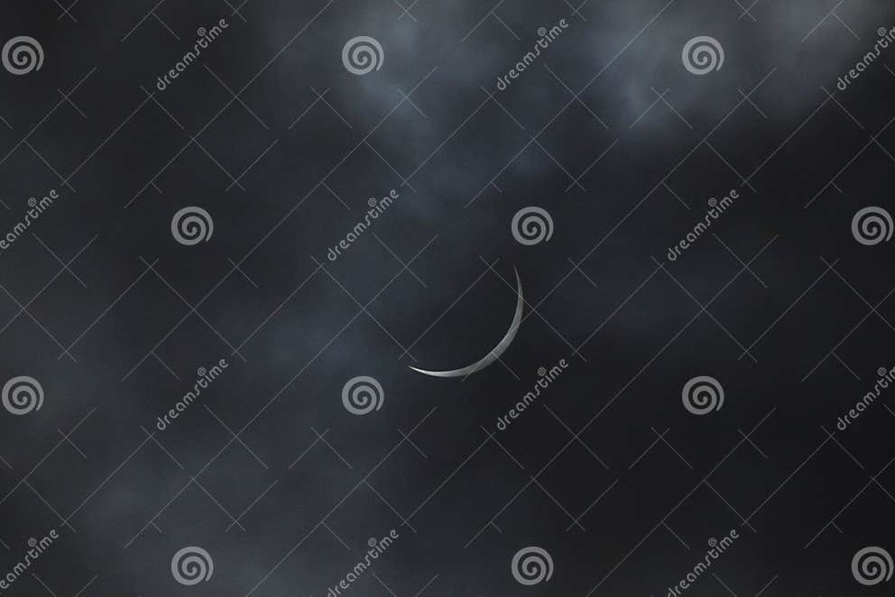 Solar eclipse in Toronto stock image. Image of light - 314623377