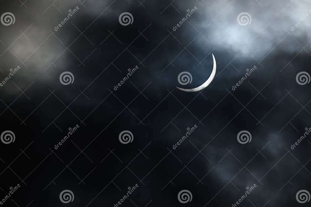 Solar eclipse in Toronto stock image. Image of star - 314623383