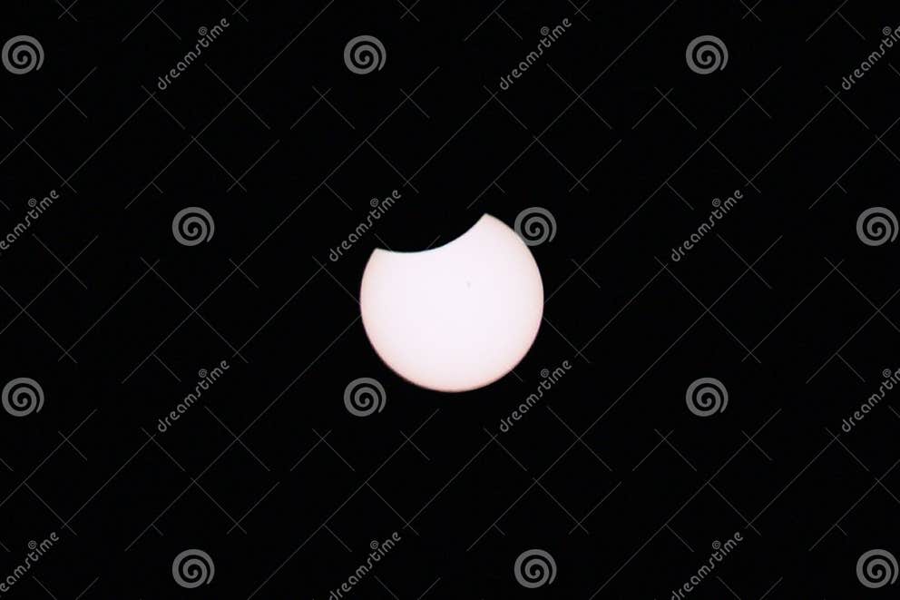 Solar eclipse in Toronto stock image. Image of astronomy - 314623411