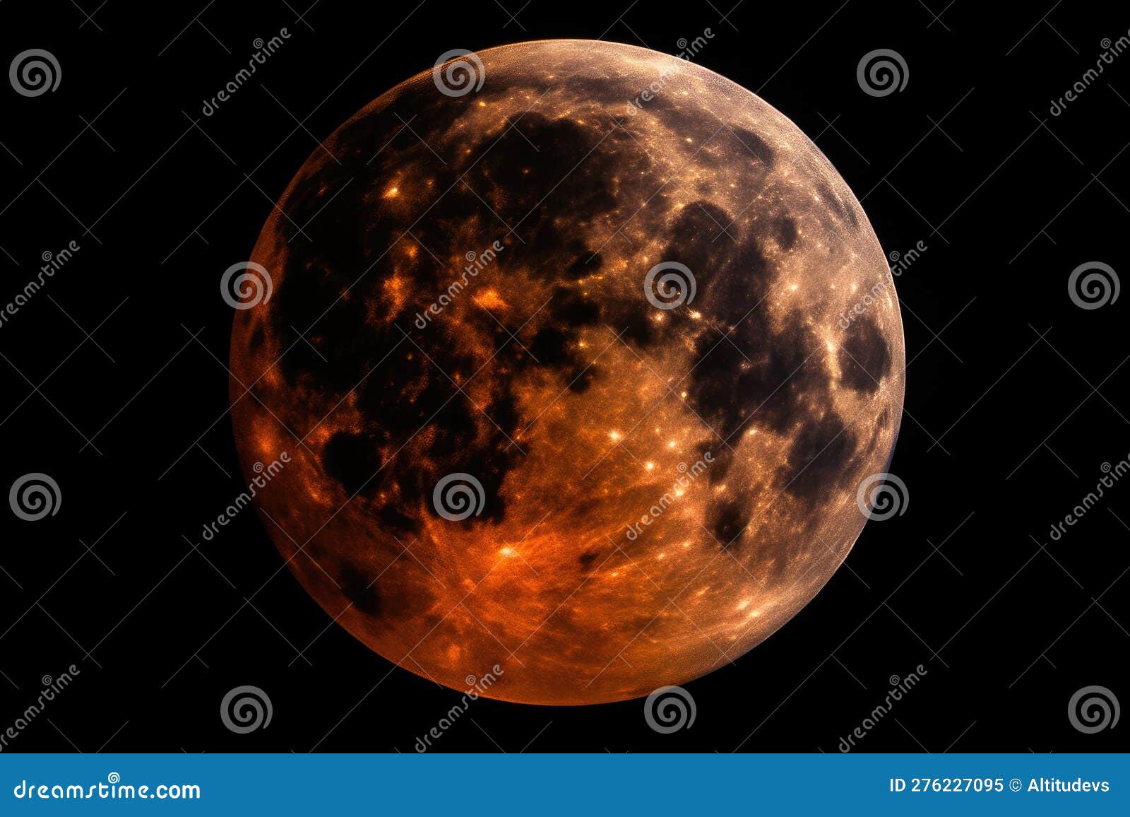 Solar Eclipse, with View of the Sun Being Blocked by Moon, Casting ...