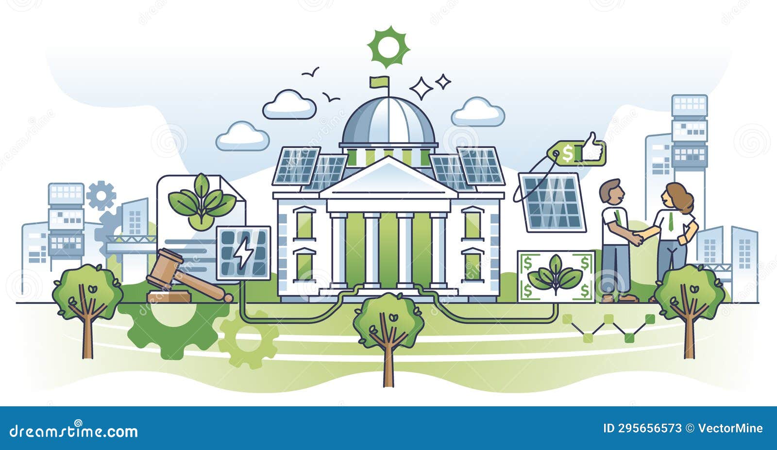 Solar Economy and Government Support Green Energy Development Outline ...