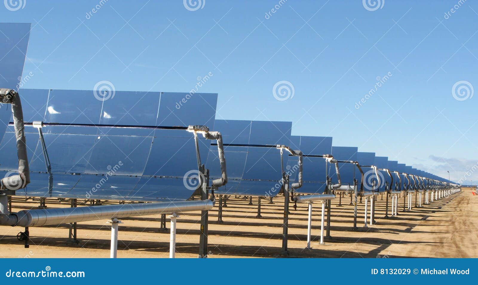 Solar Electric Generating System California Stock Image - Image of four ...