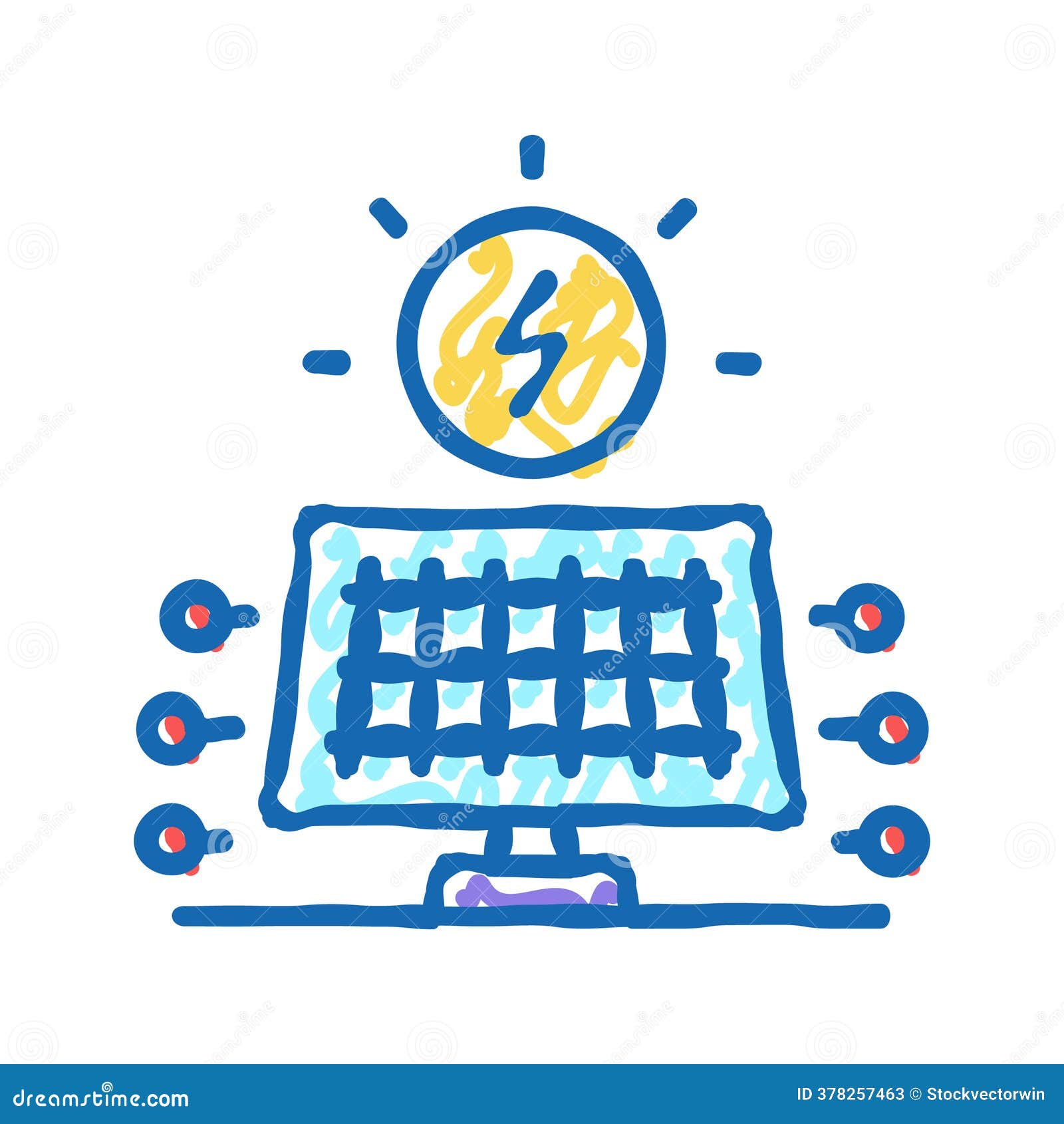 Electrical Panel With Magnetic Contactor And Voltage Control Relay ...