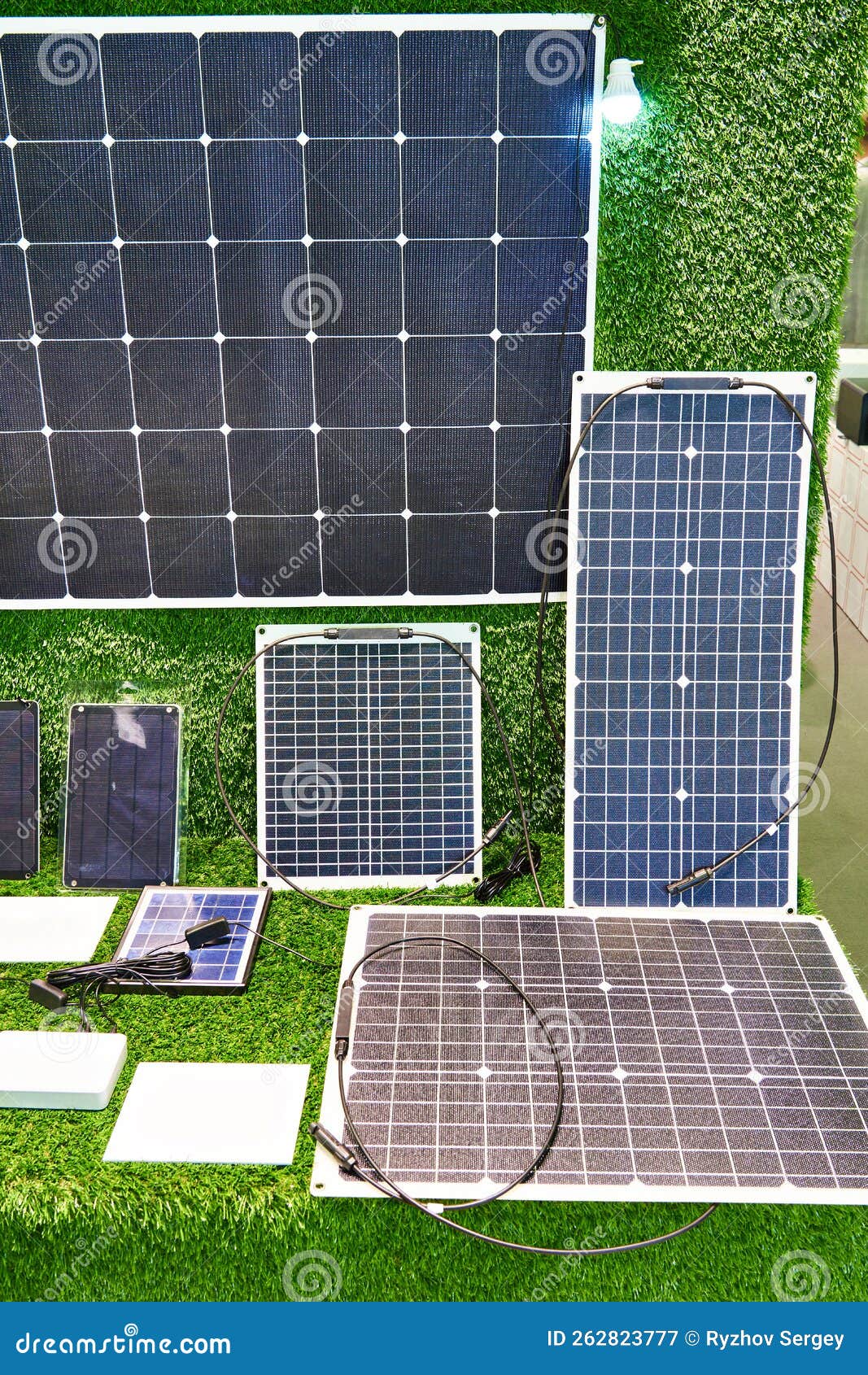 Solar electro panels stock image. Image of productive - 262823777