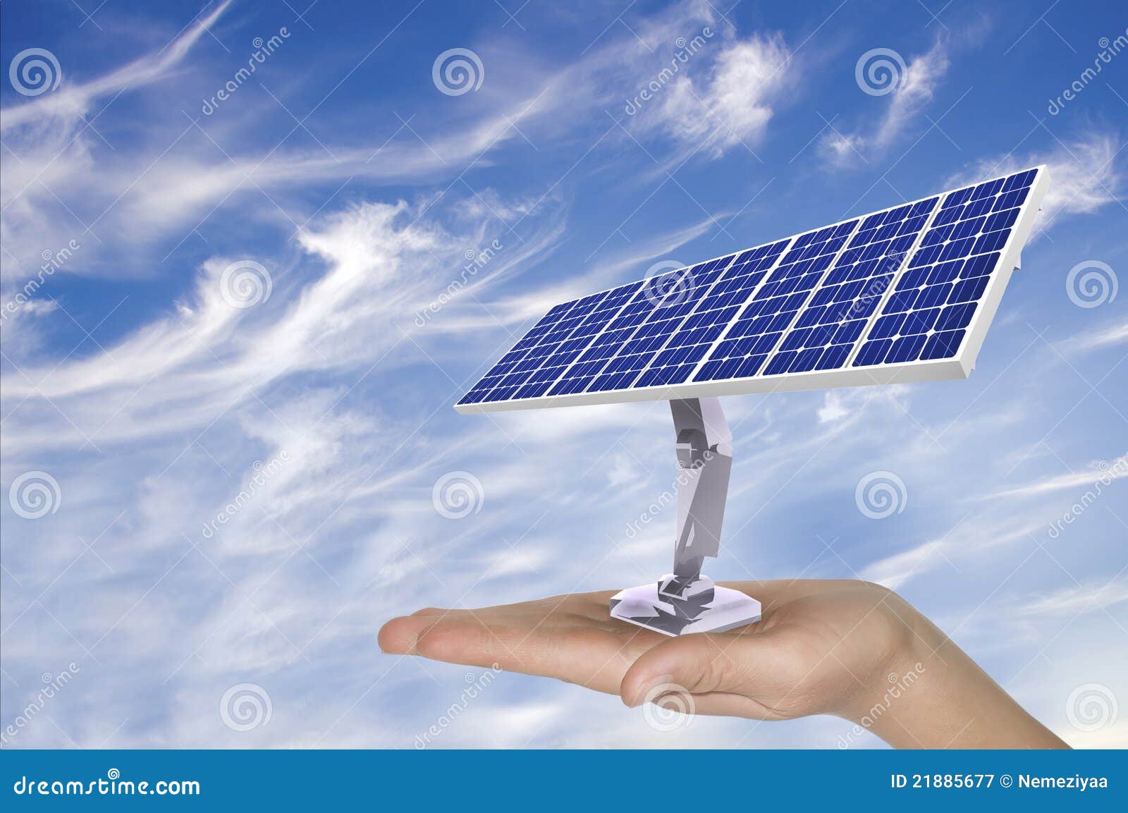 Solar energy stock illustration. Illustration of conservation - 21885677