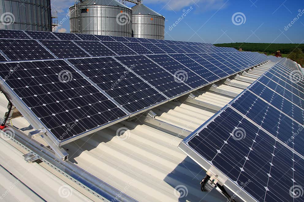 Solar energy stock photo. Image of solar, ecology, silos - 22127820