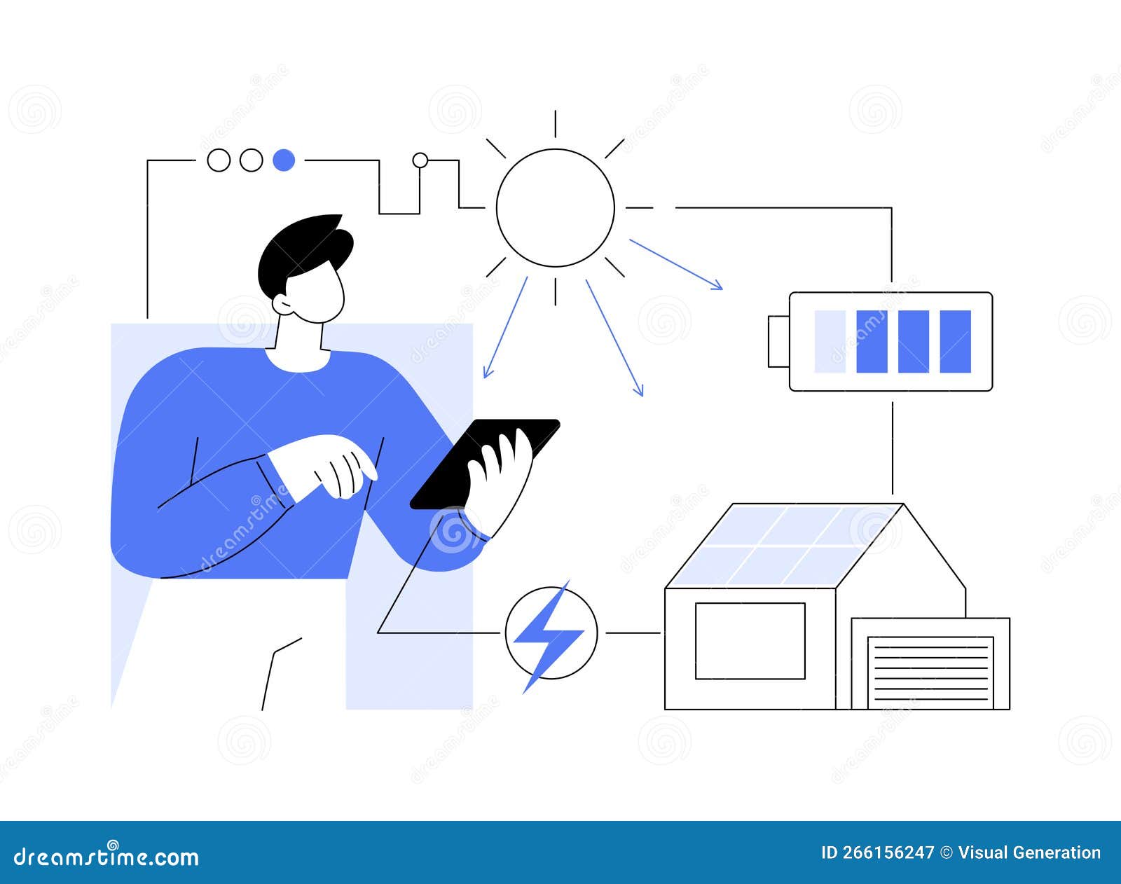 Solar Energy Abstract Concept Vector Illustration. Stock Vector ...