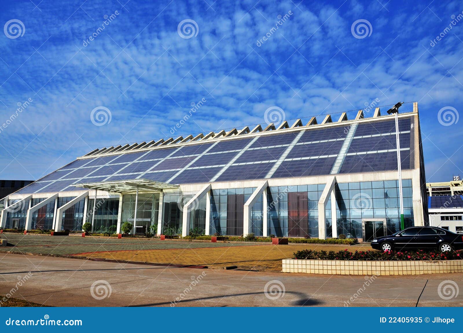Solar energy building stock image. Image of environment - 22405935