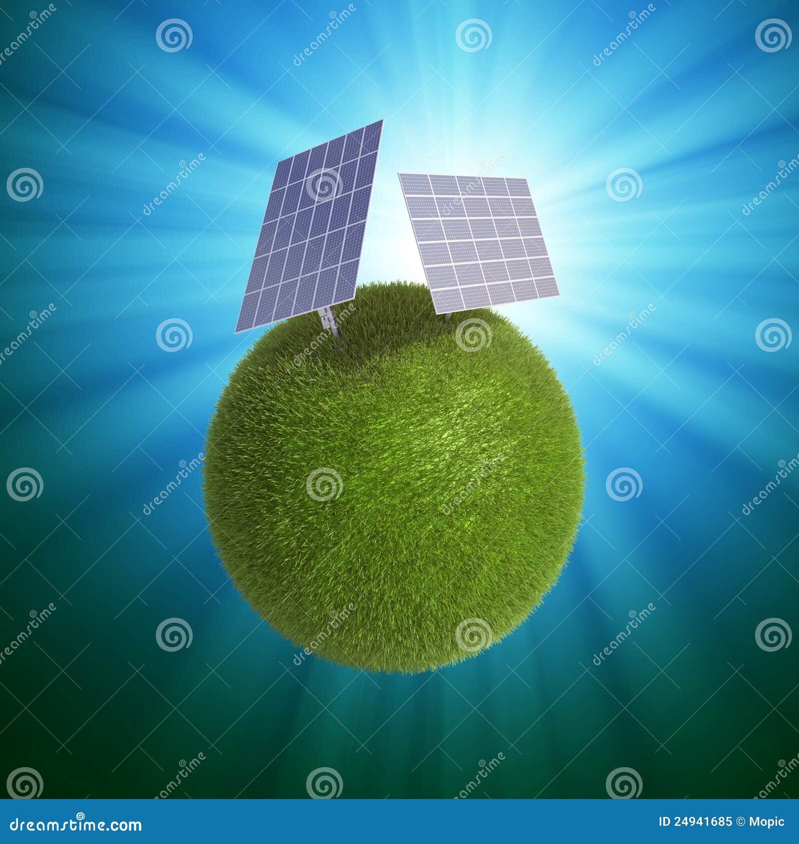 Solar energy concept stock illustration. Illustration of blue - 24941685