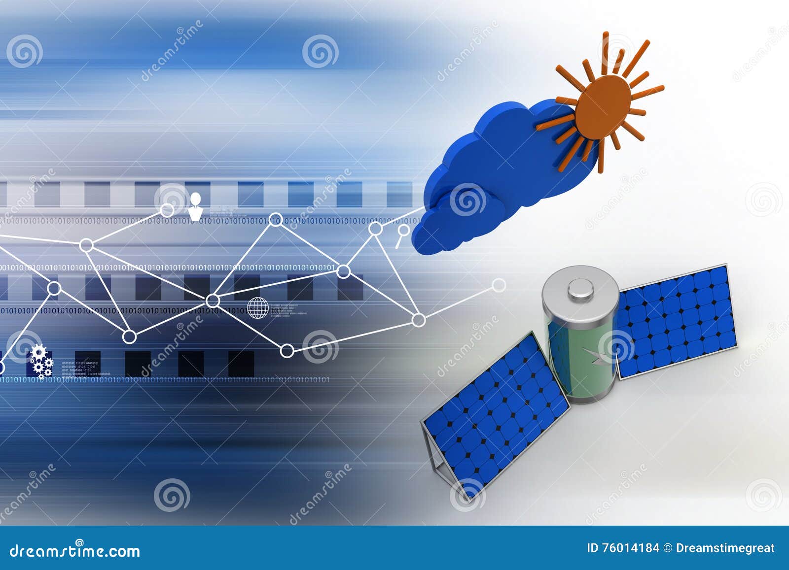 Solar energy concept stock illustration. Illustration of electricity ...
