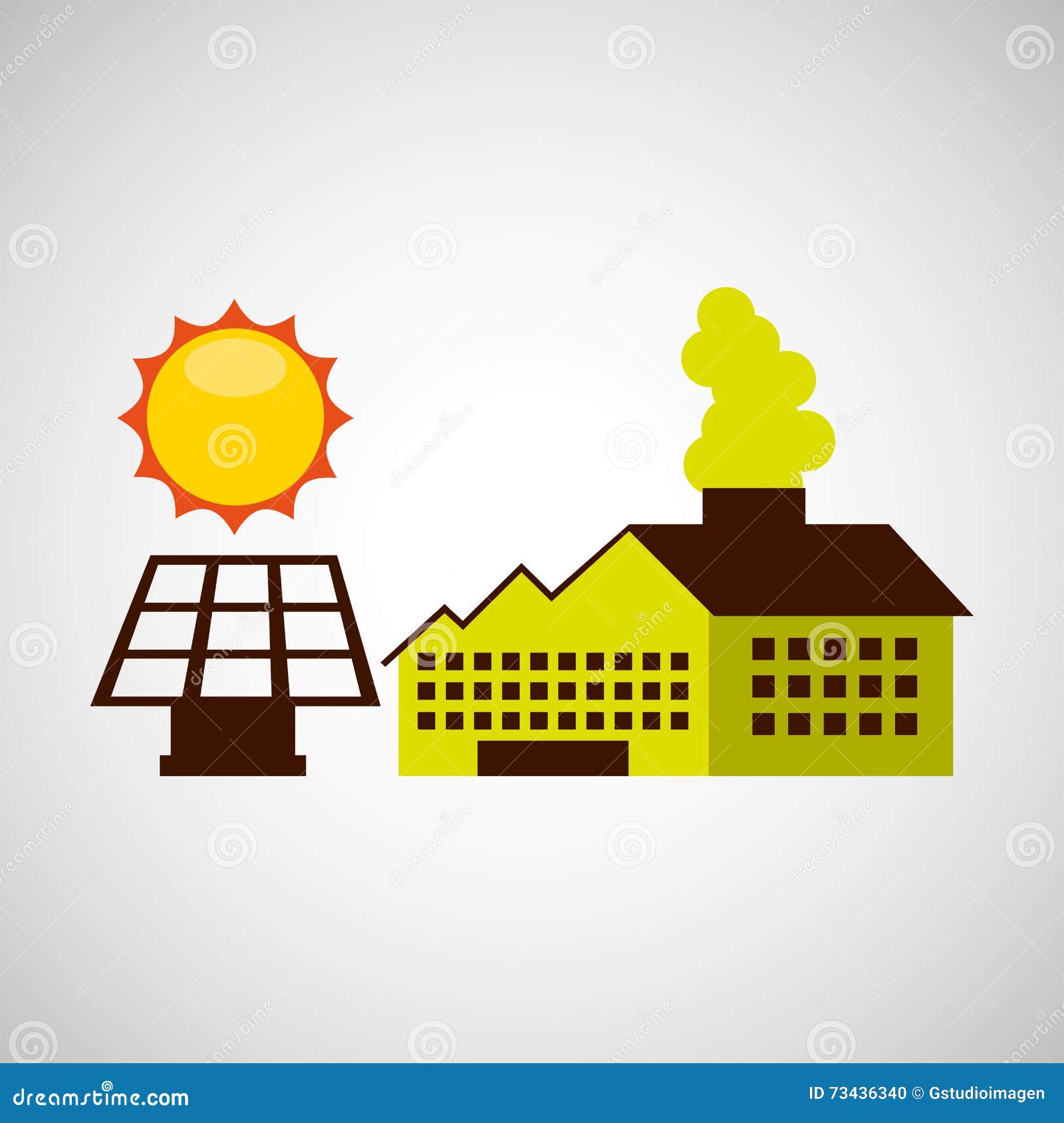 Solar energy design stock illustration. Illustration of electric - 73436340