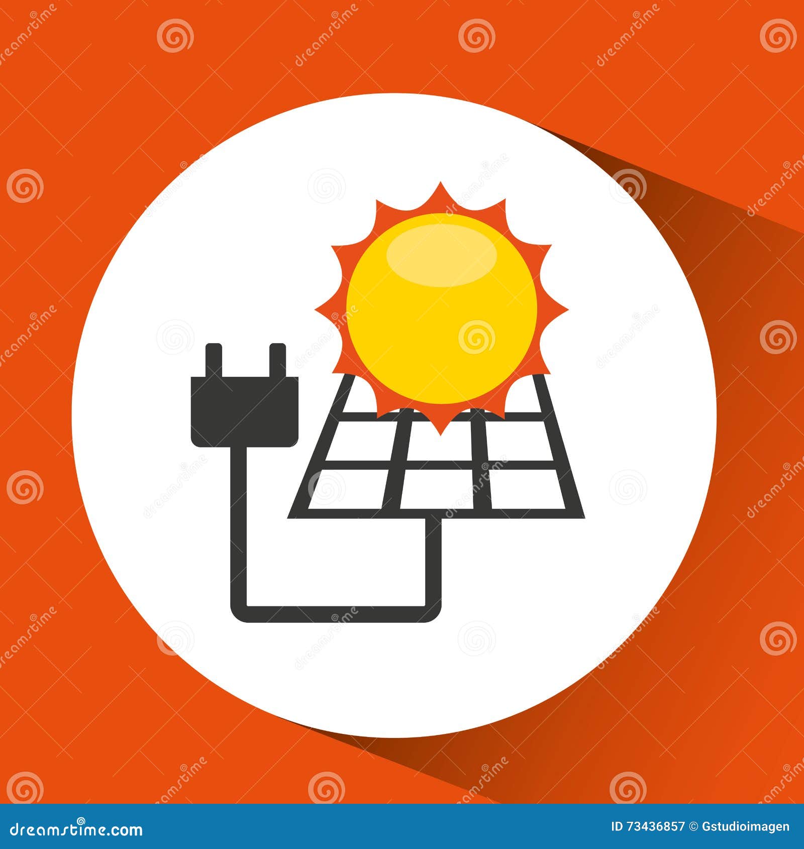 Solar energy design stock illustration. Illustration of element - 73436857
