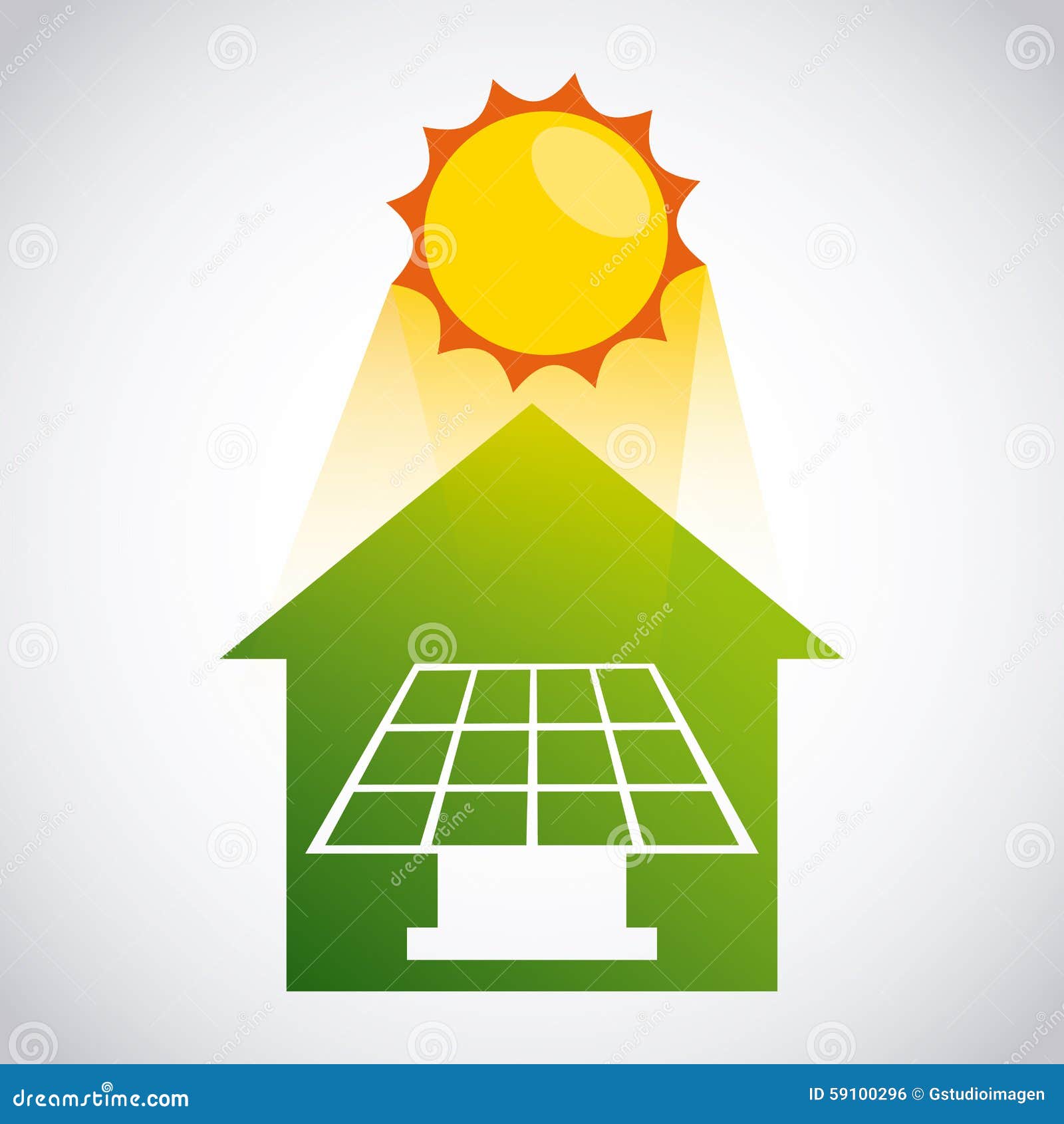 Solar energy stock vector. Illustration of graphic, design - 59100296