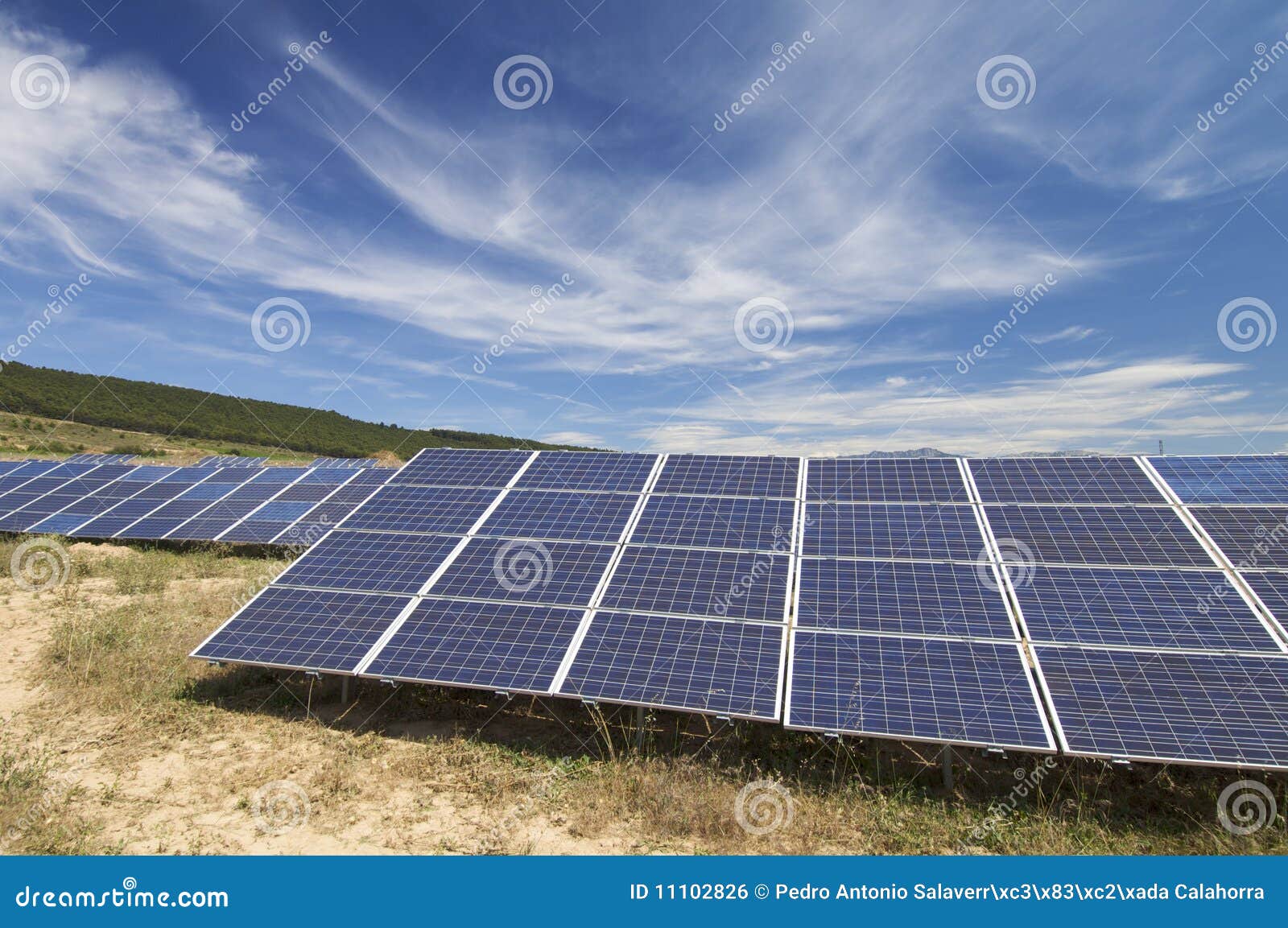 Solar energy field stock photo. Image of ecological, cloud - 11102826
