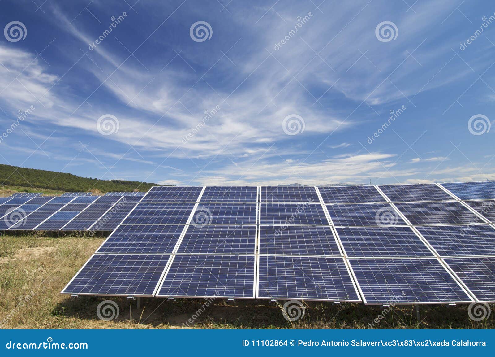 Solar energy field stock photo. Image of electricity - 11102864