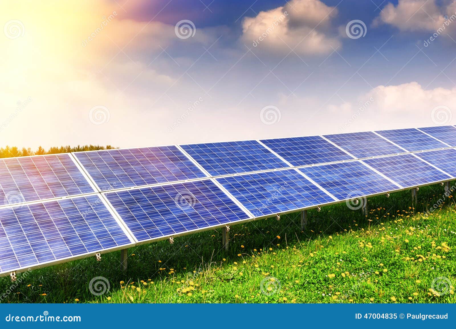 Solar energy field stock image. Image of industrial, energy - 47004835